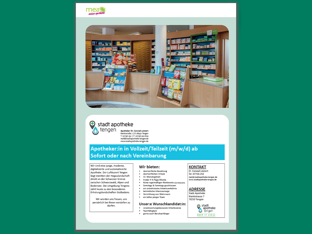 mea Handzettel - Sanacorp