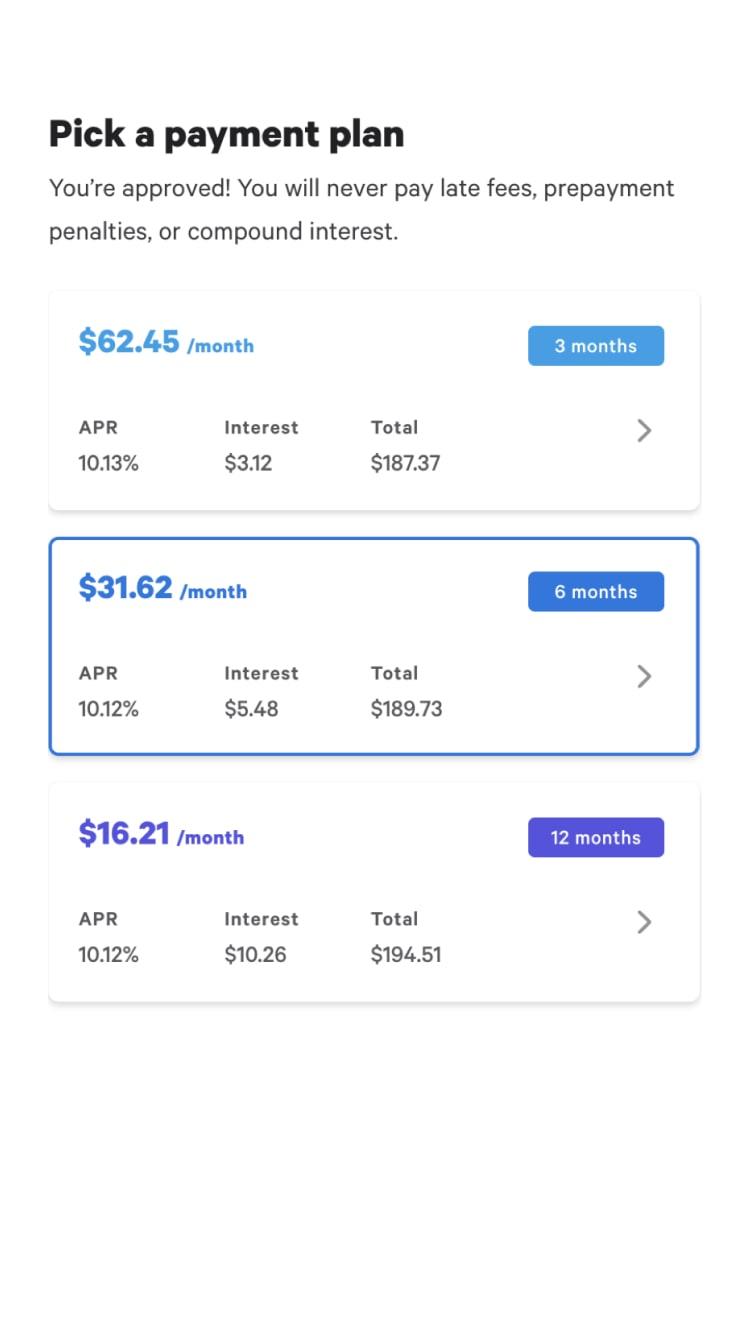 Affirm payment method - Adyen