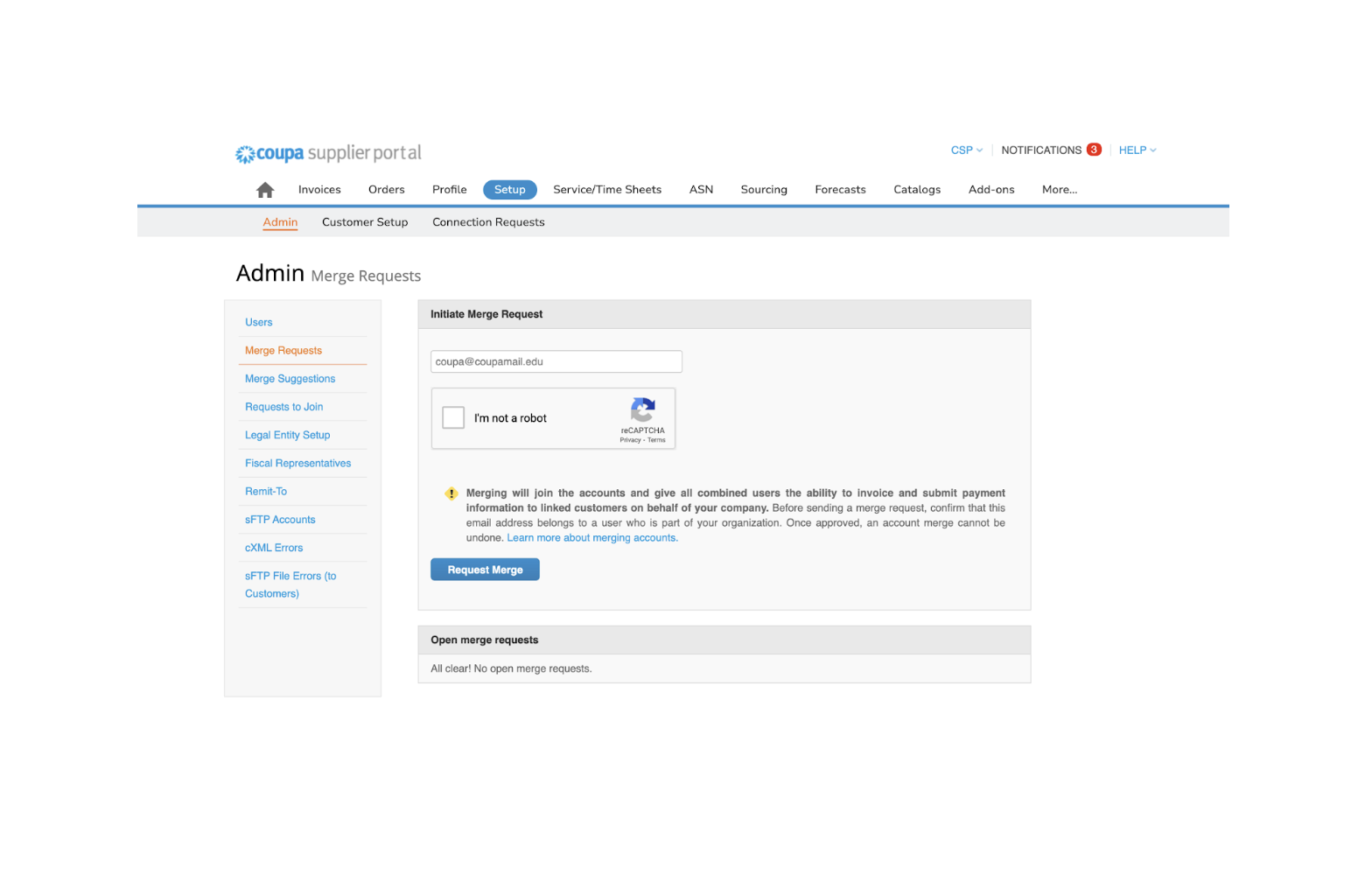 Navigating Coupa Supplier Portal - Adyen
