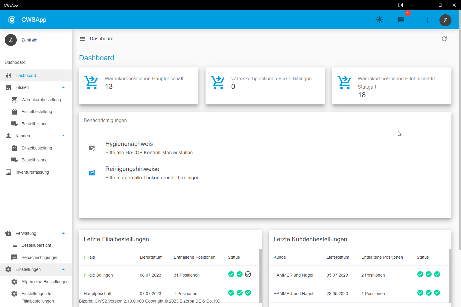 Warenwirtschaftssystem CWS2