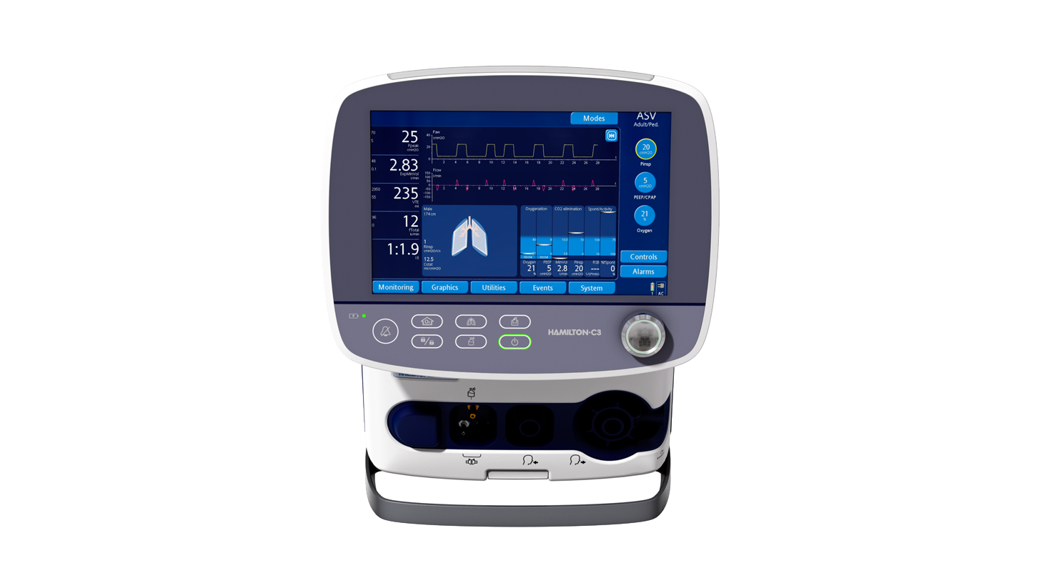 HAMILTON-C3 - The compact high-end ventilator | Hamilton Medical