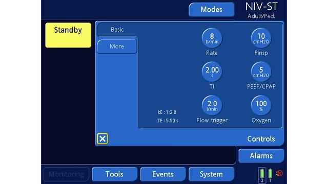 HAMILTON-T1 for ventilator-assisted preoxygenation