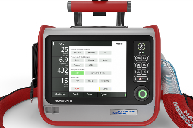 Intensive Care Ventilator HAMILTON-T1 Military Hamilton, 46% OFF