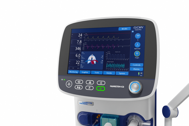 HAMILTON-C3——紧凑型高端呼吸机 | Hamilton Medical 哈美顿医疗公司