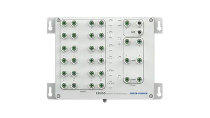 Railway Ethernet Switch,6x10G,2x2 Bypass,24x1G - HUBER+SUHNER